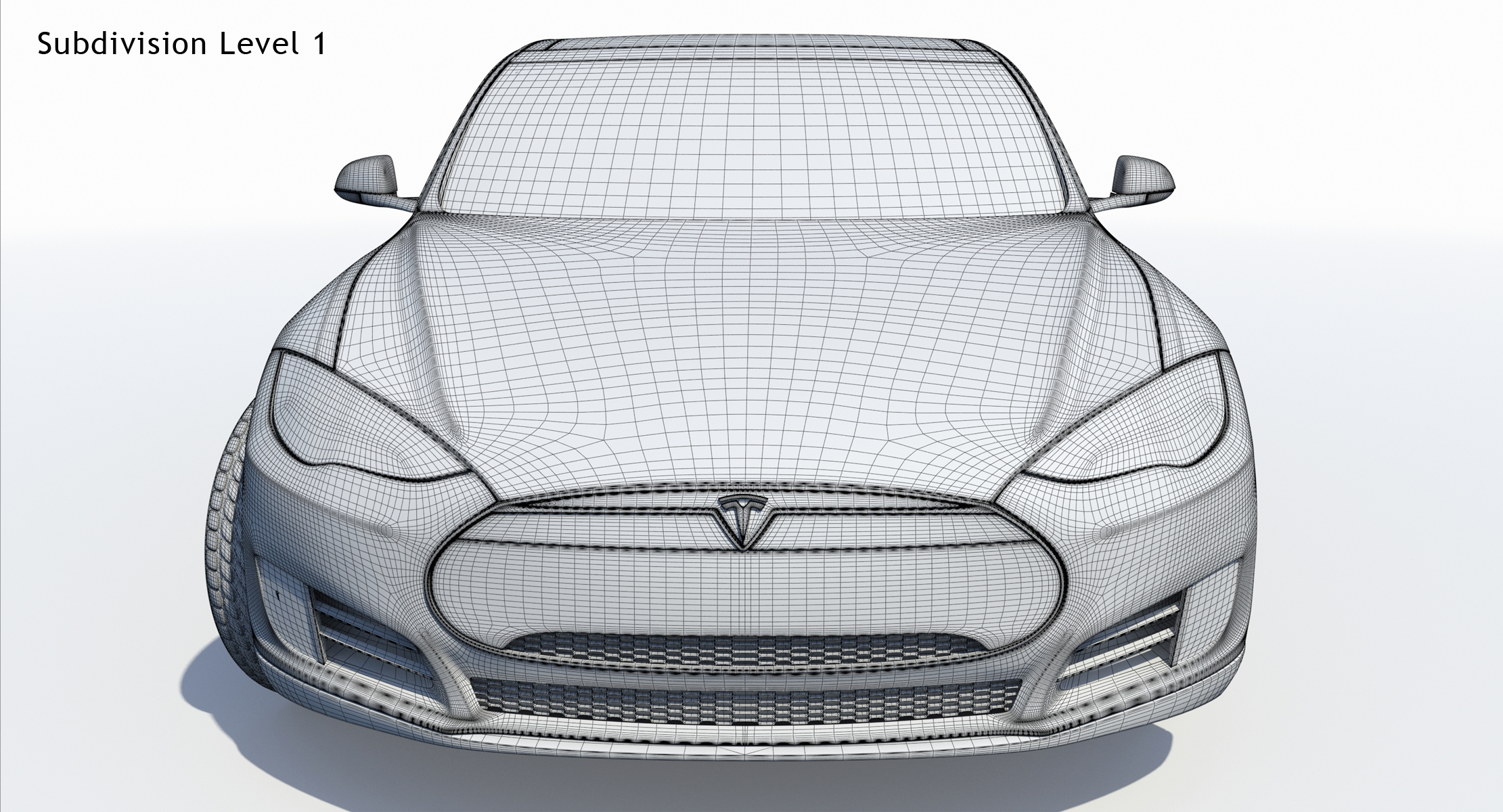 3d tesla s modelled