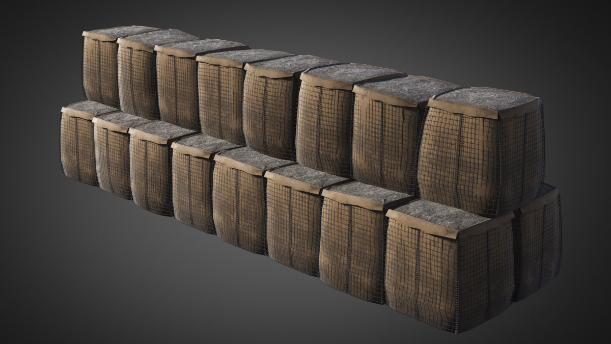 3d model military hasco bags