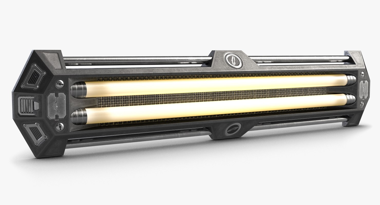 3d sci-fi lights 1 model