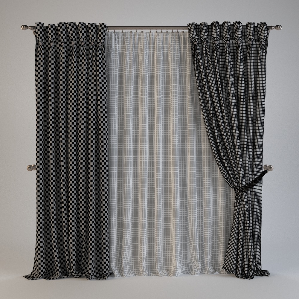 curtain 3d max