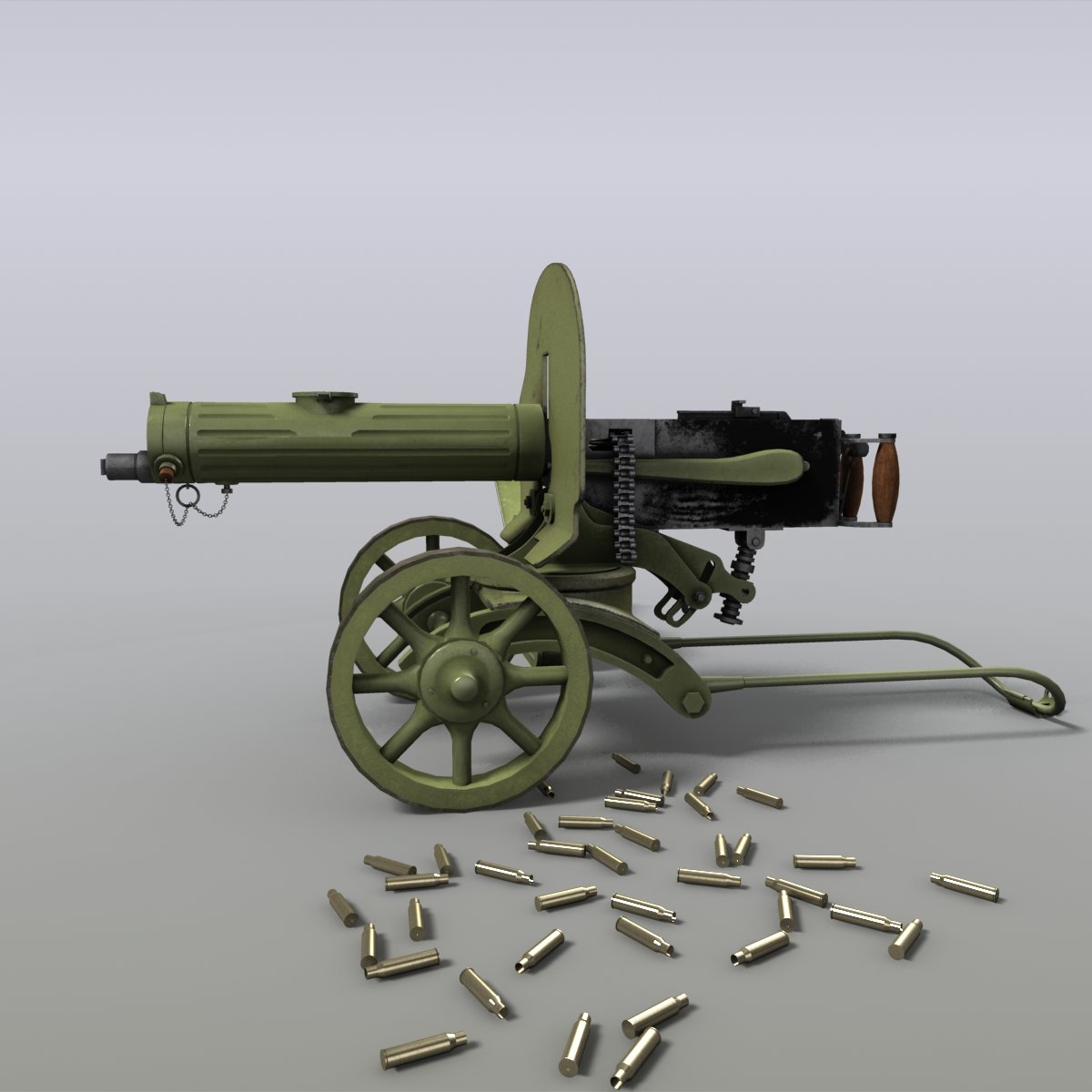 3D модель PM M1910 Пулемет - TurboSquid 674783