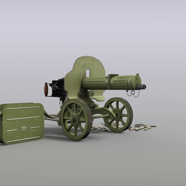 PM M1910机枪3D模型 - TurboSquid 674783