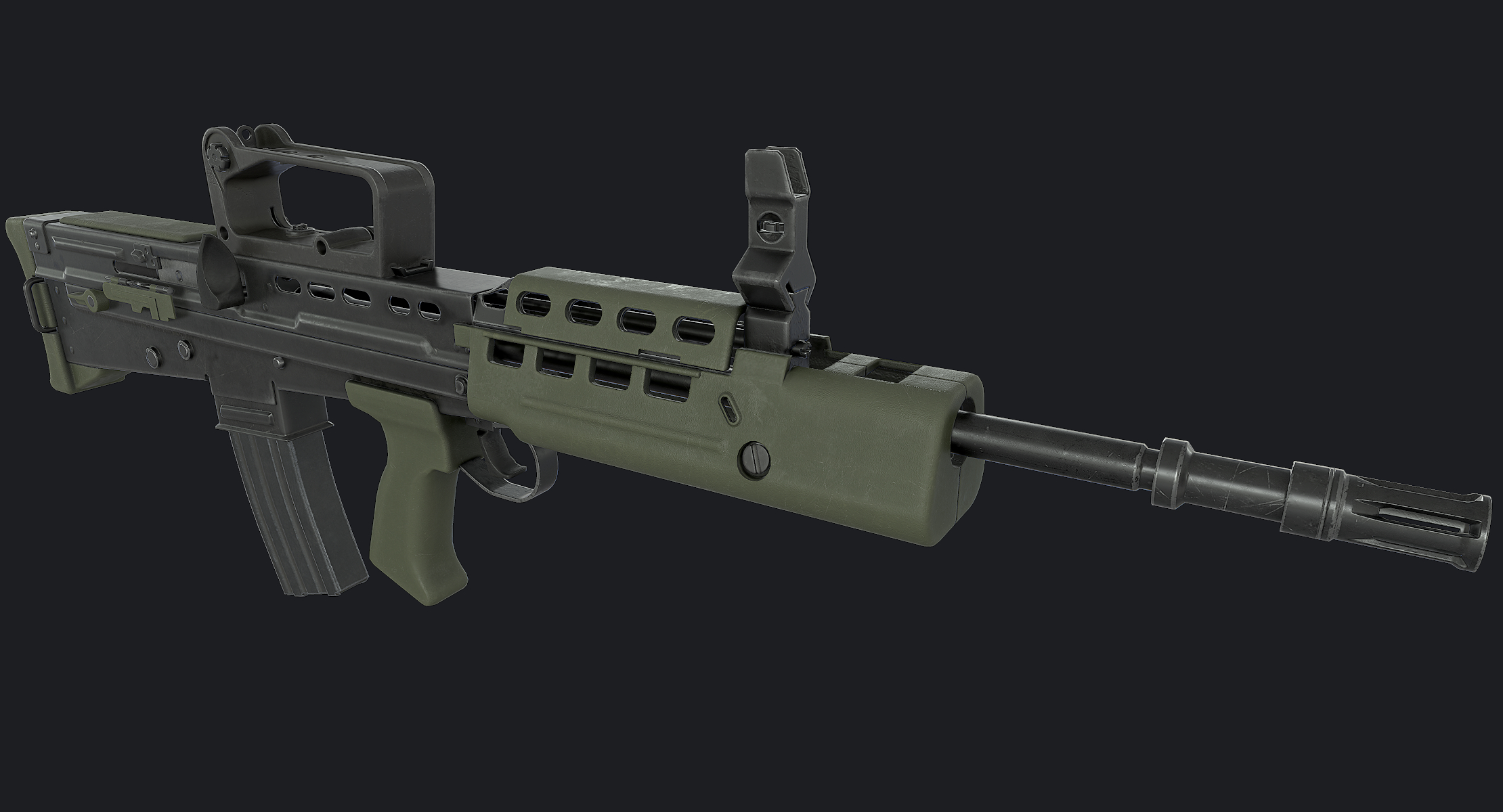 Rifle L85A2 Modelo 3D - TurboSquid 1090034