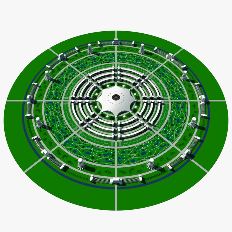 circular city 3d model