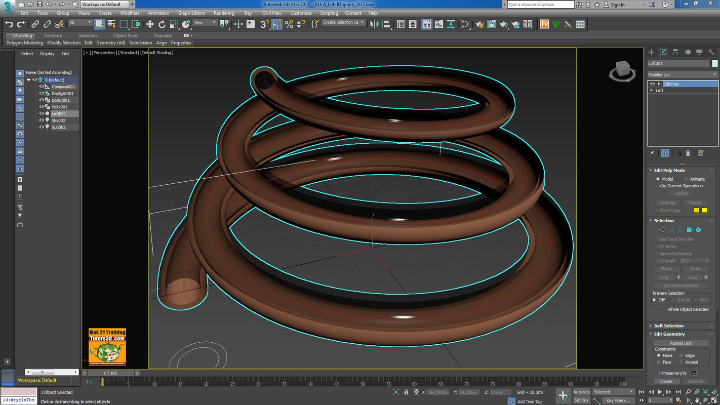 Training spline 3d italiano
