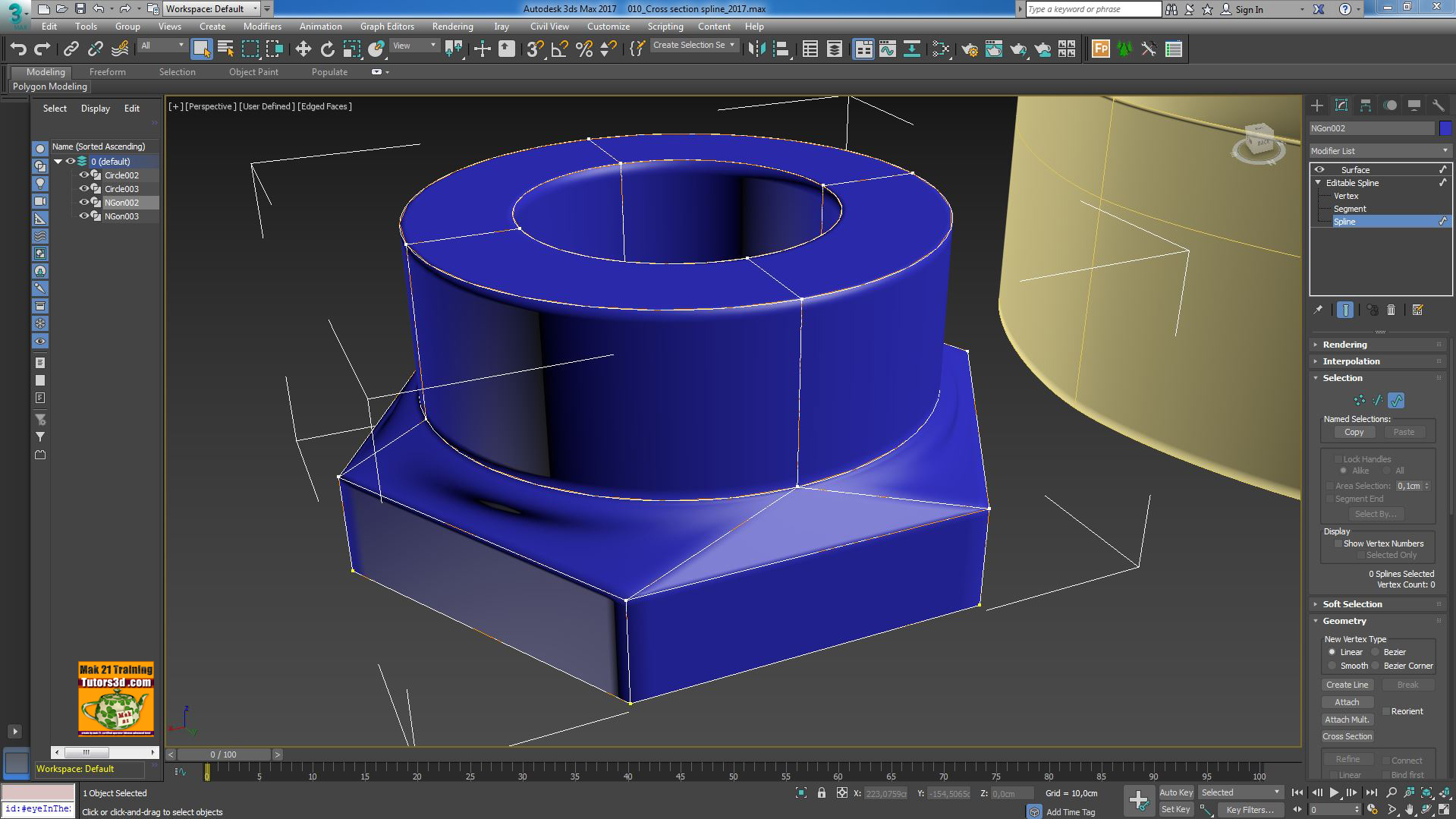 Training spline 3d italiano