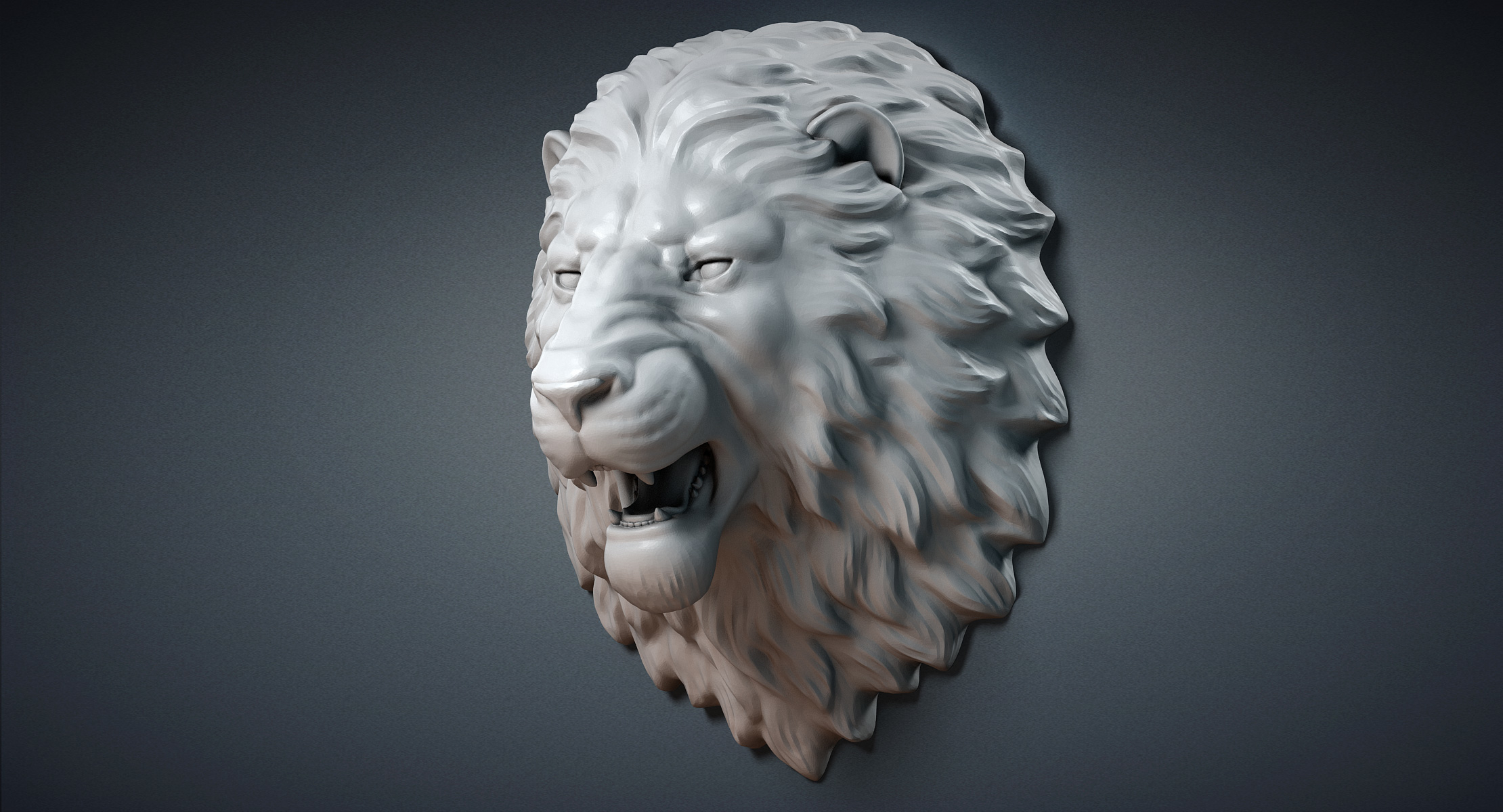 lion head 3d model
