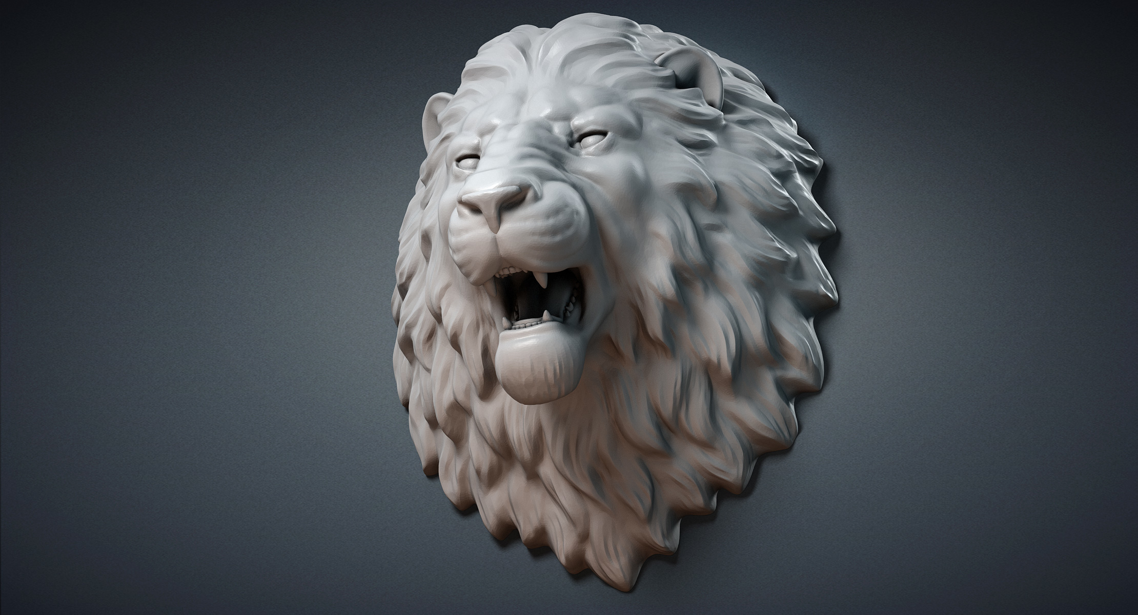 lion head 3d model