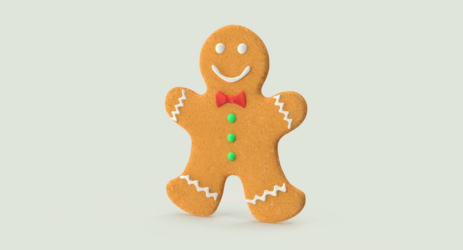 3d gingerbread man