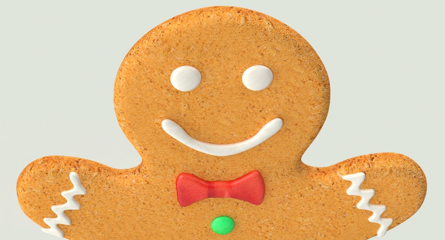 3d gingerbread man