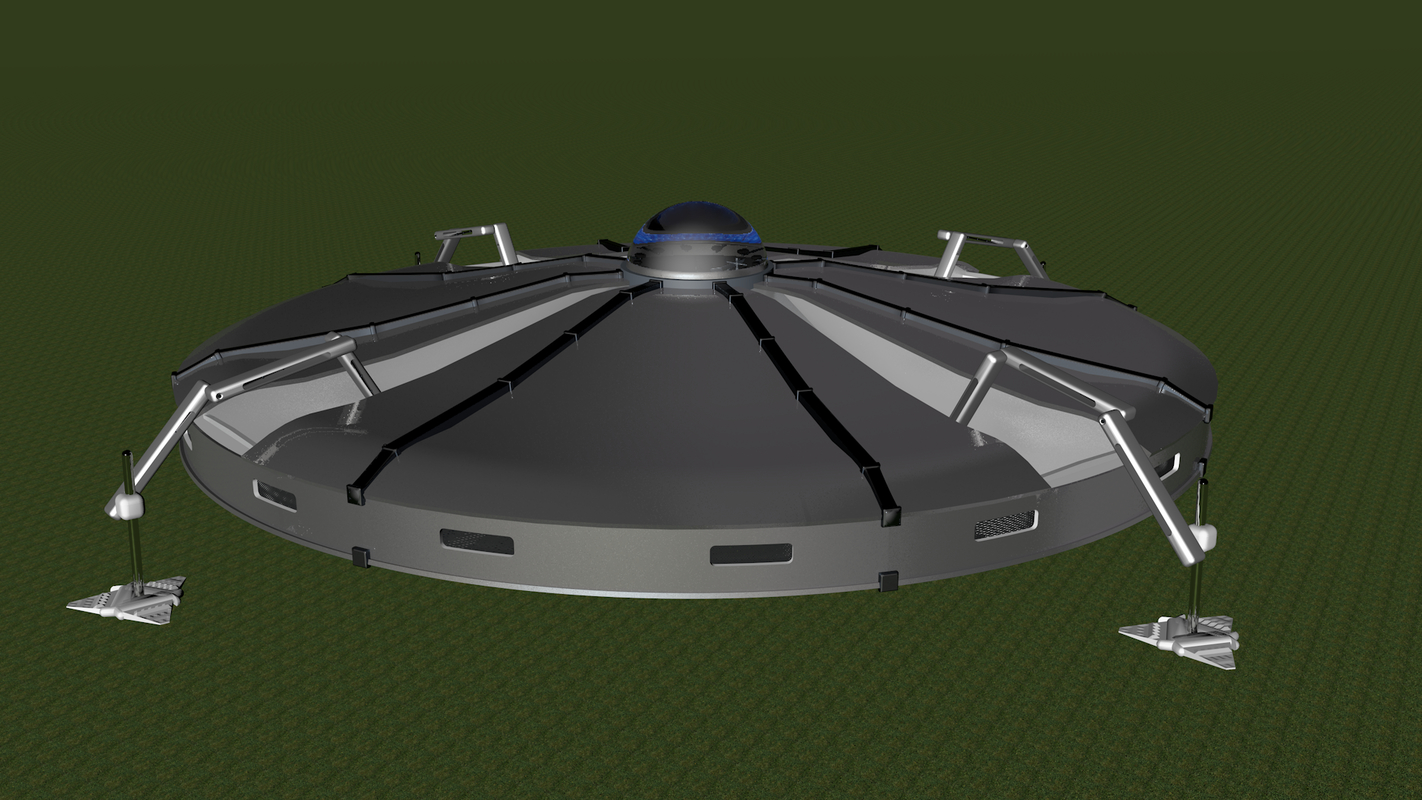 flying saucer 3d c4d