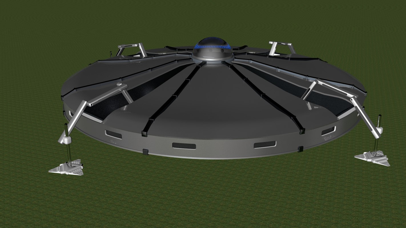 flying saucer 3d c4d