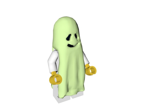 3d model of lego ghost