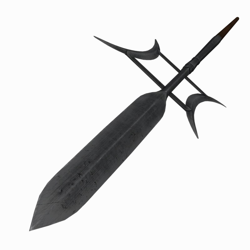 3d model old chinese halberd