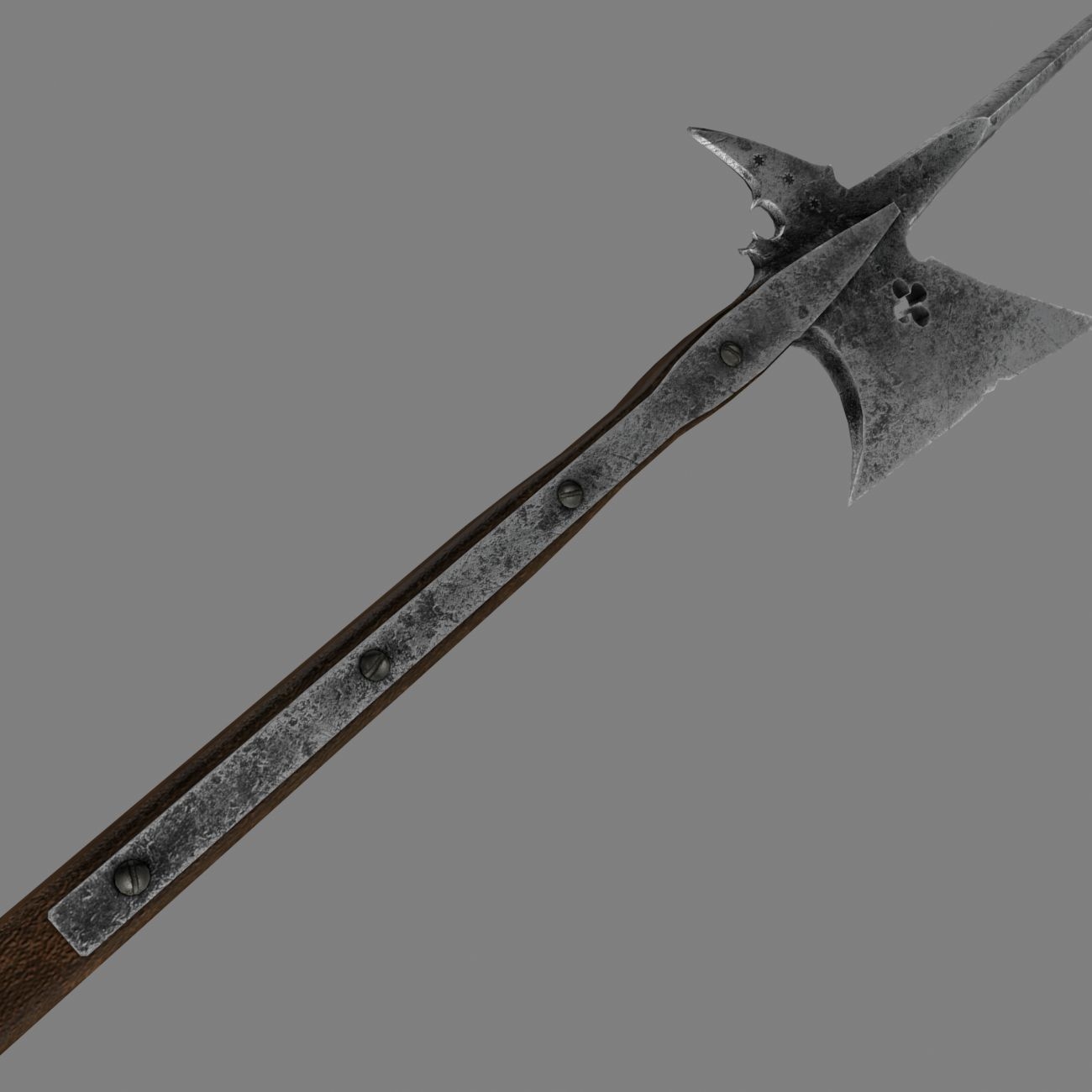 3d model swiss halberd