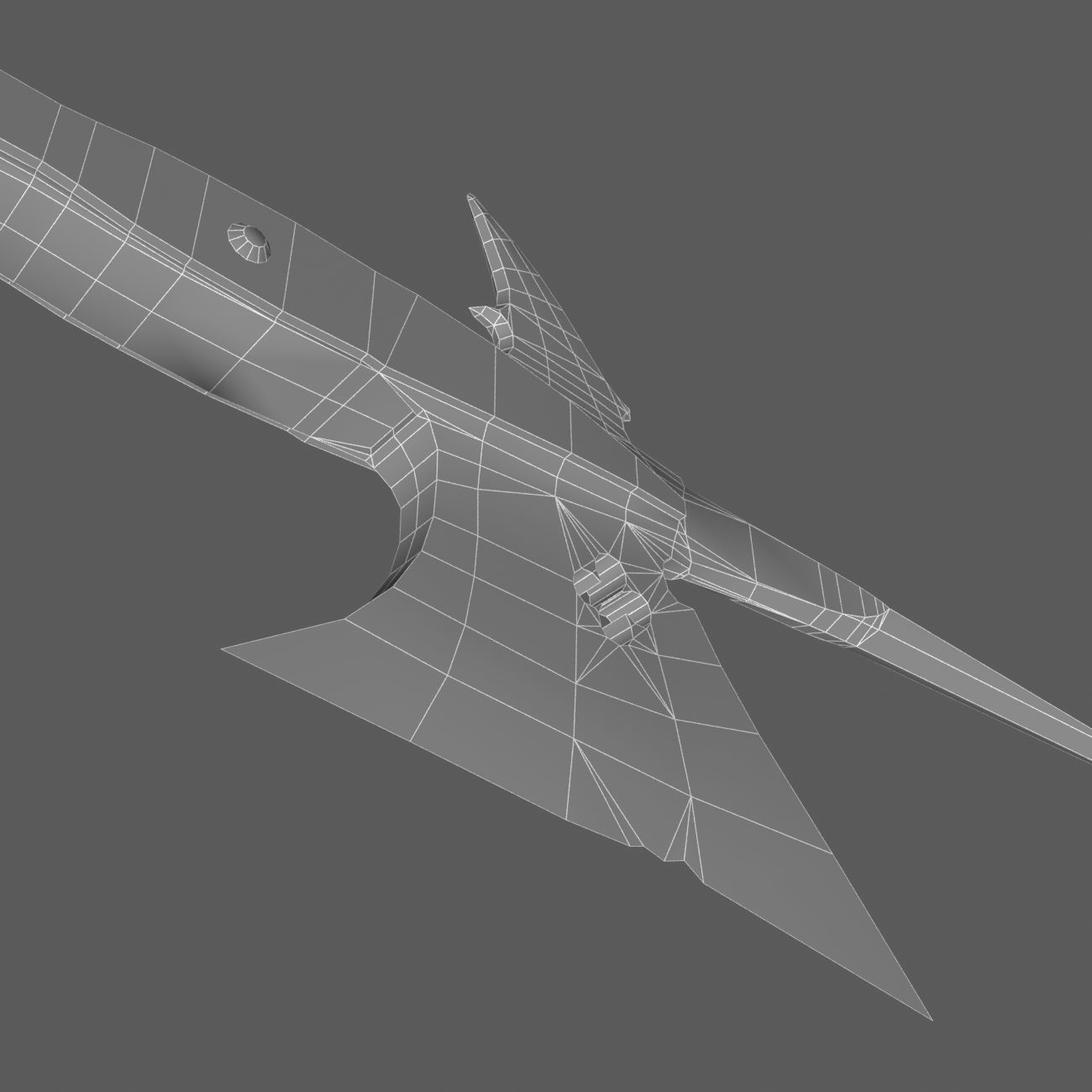 3d model swiss halberd