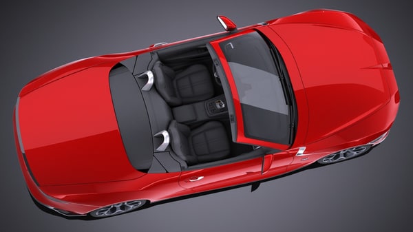 3d model generic sport convertible
