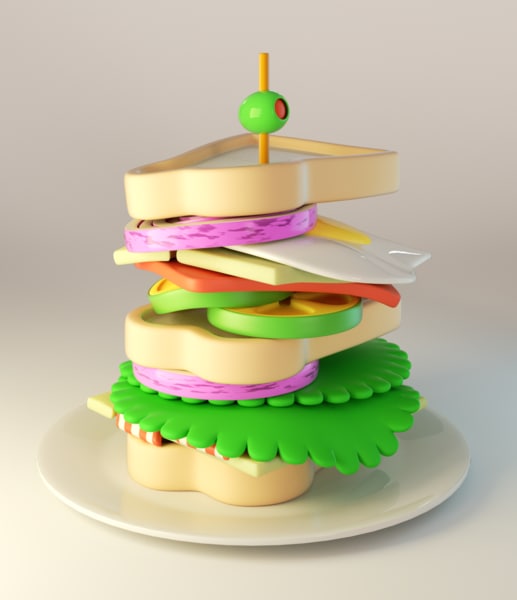Sandwich 3D Models for Download | TurboSquid