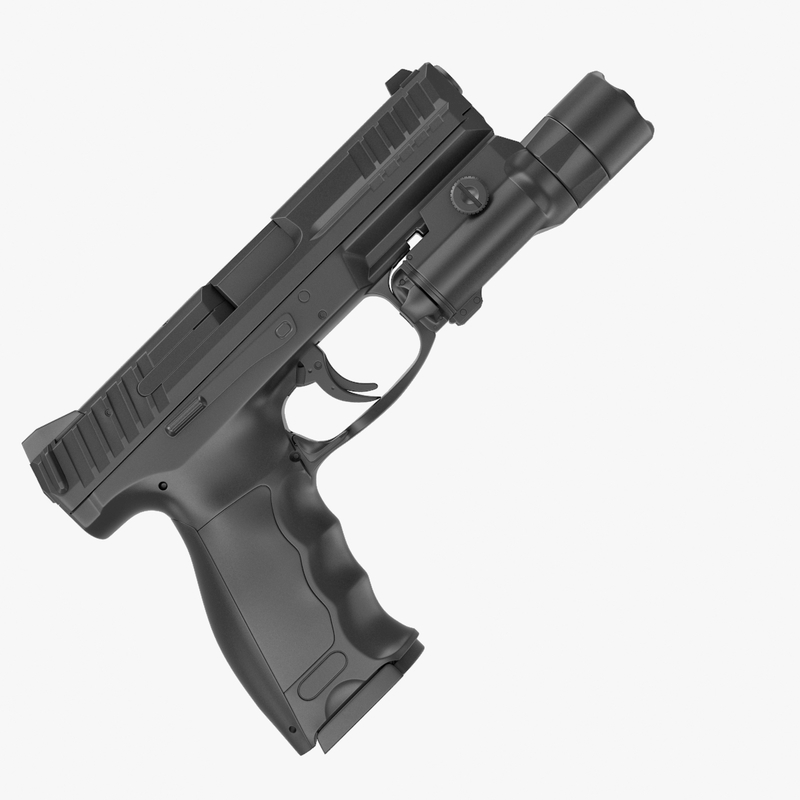3d handgun heckler koch vp9 model