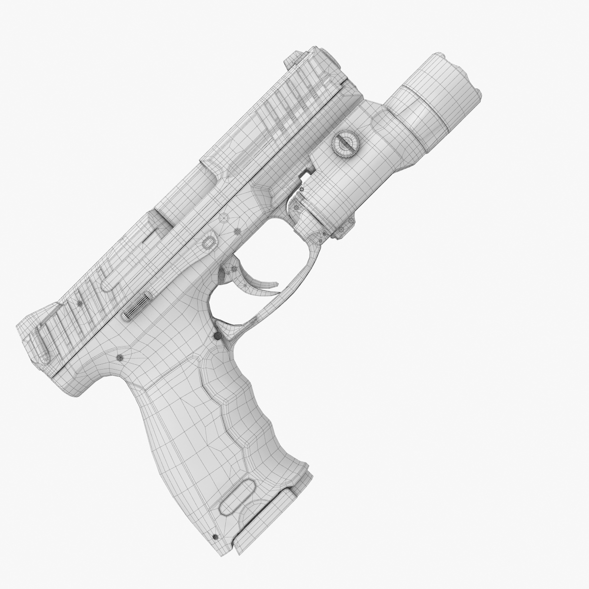 3d handgun heckler koch vp9 model