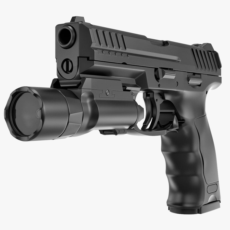 3d handgun heckler koch vp9 model