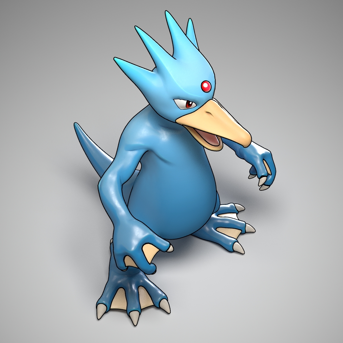 3d model of golduck pokemon