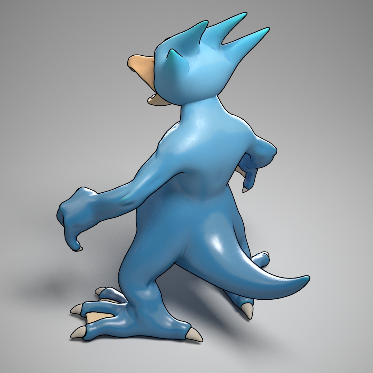 3d model of golduck pokemon