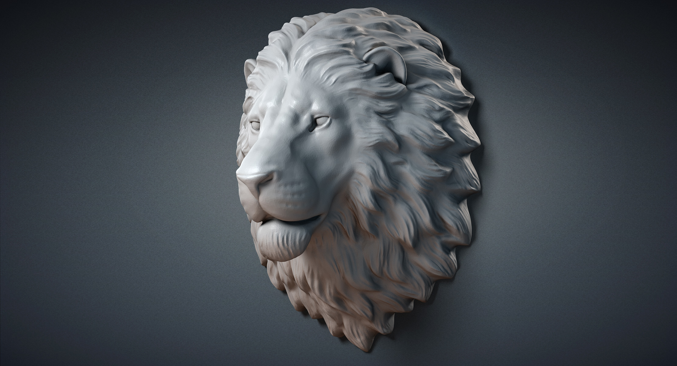 3d model lion head