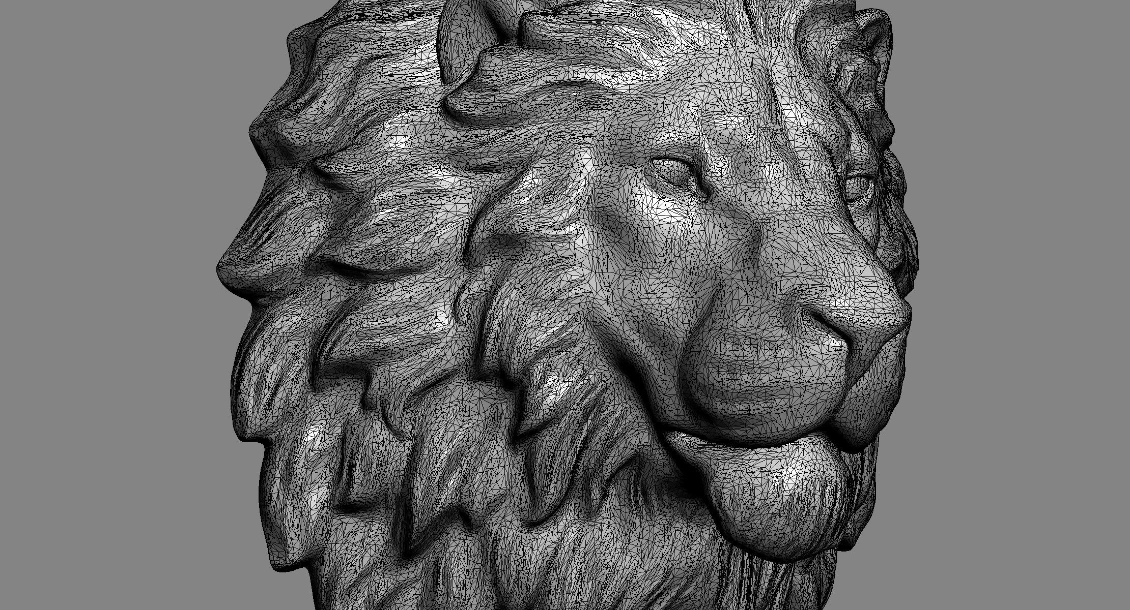 3d model lion head