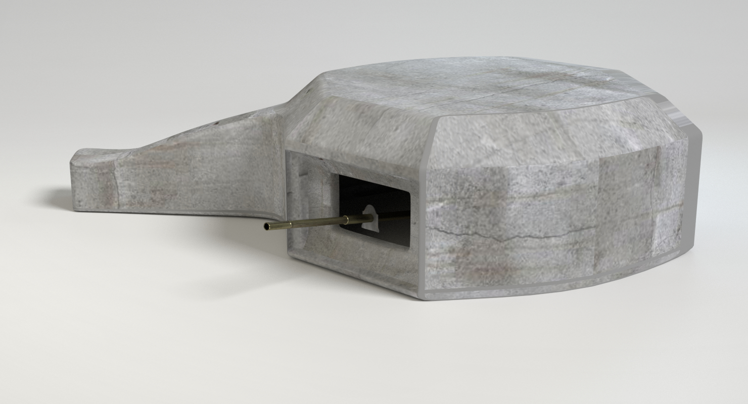 german bunker 3d model