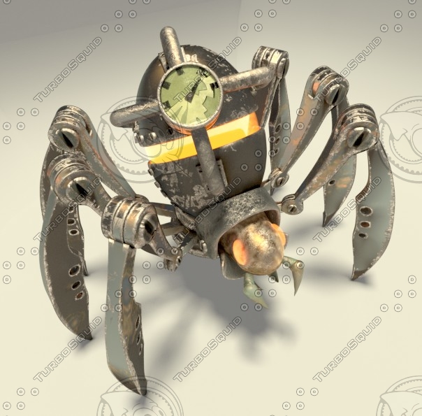 mechanical spider 3d model