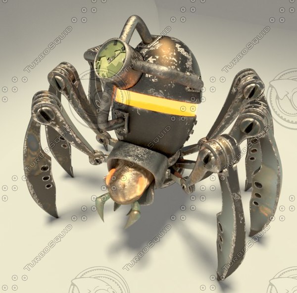 mechanical spider 3d model