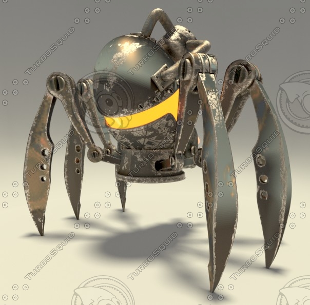 mechanical spider 3d model