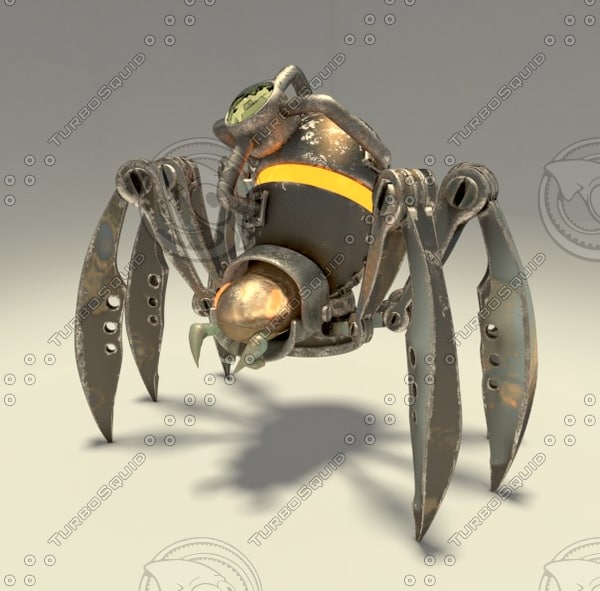 mechanical spider 3d model
