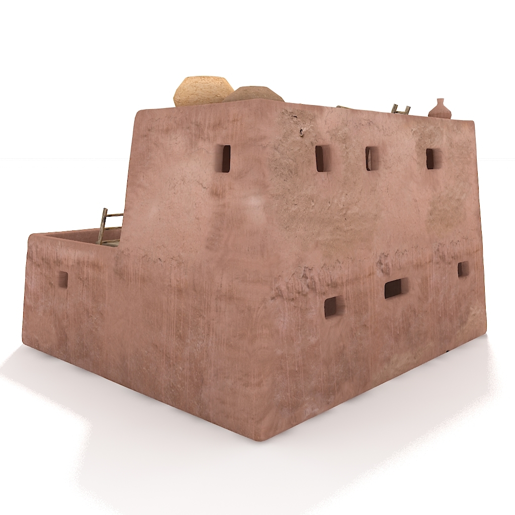 3d model desert house