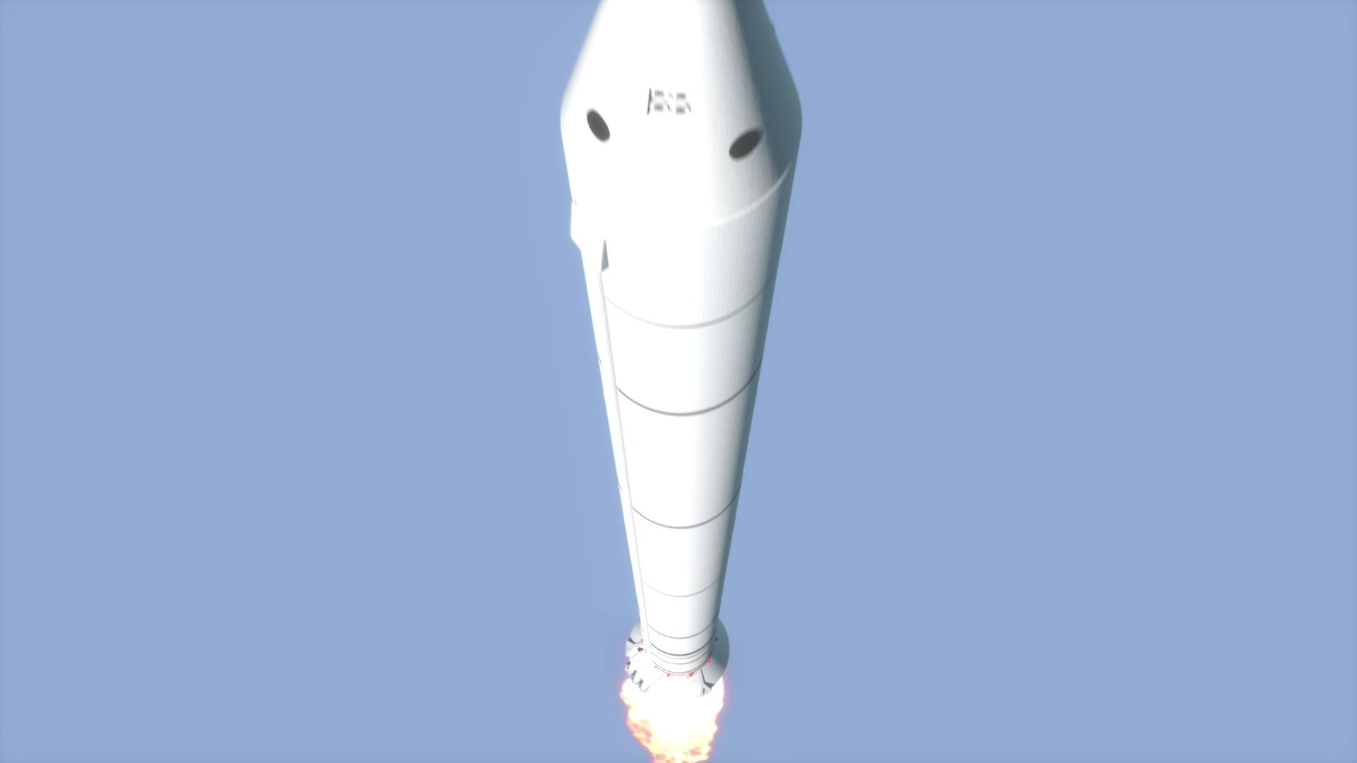 3d model solid rocket booster