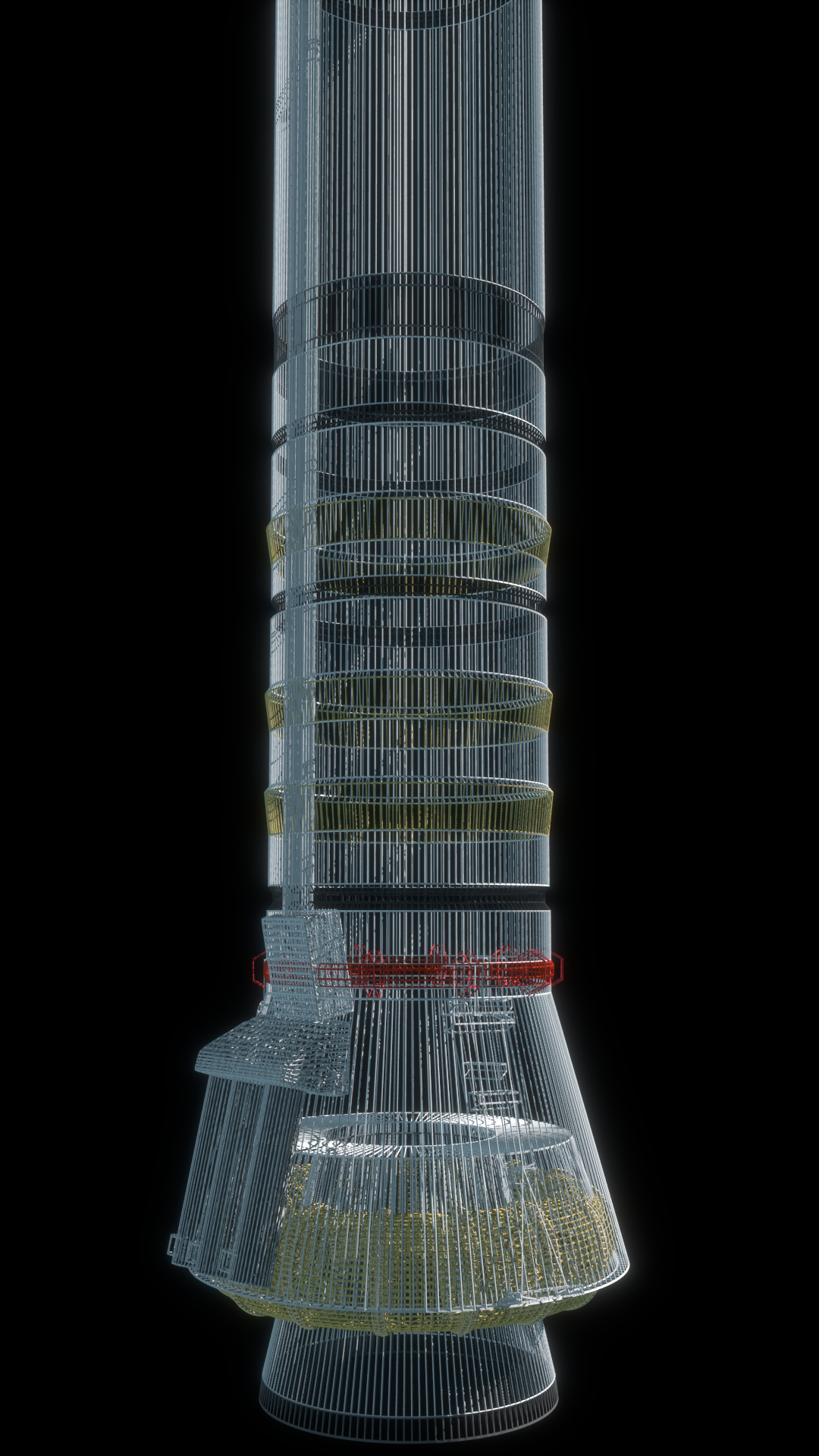 3d model solid rocket booster