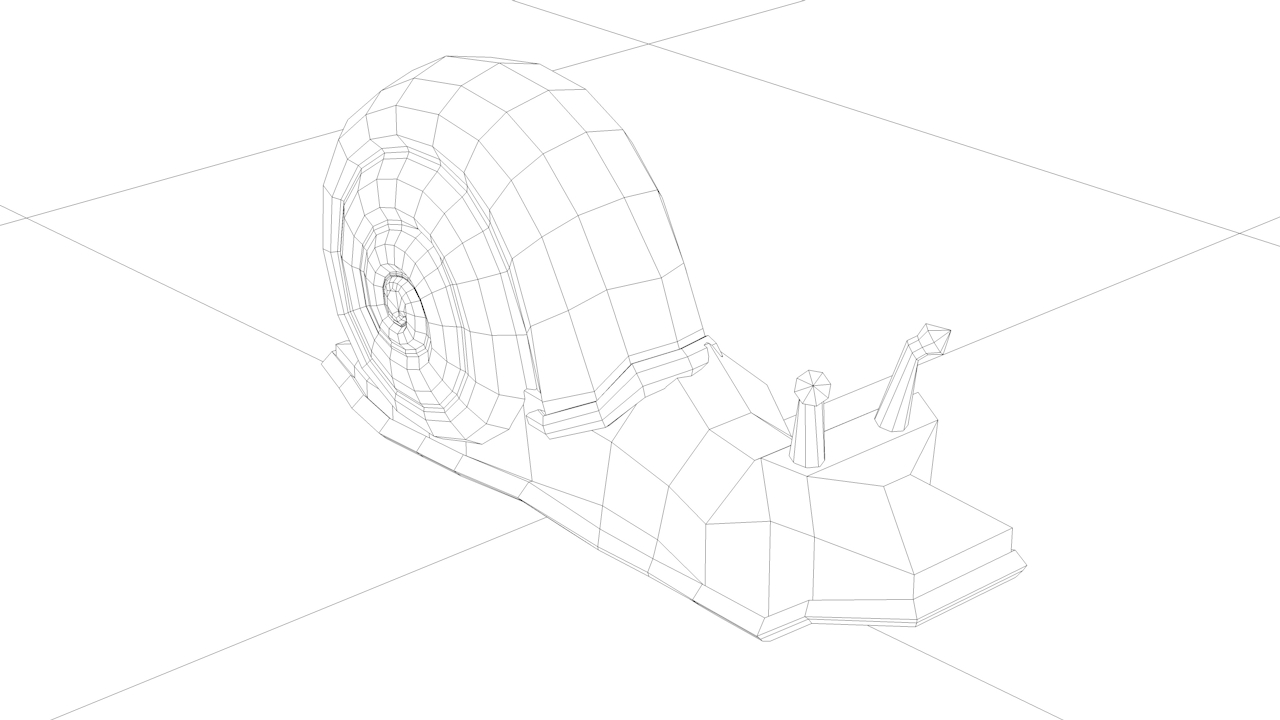 metal snail 3d model