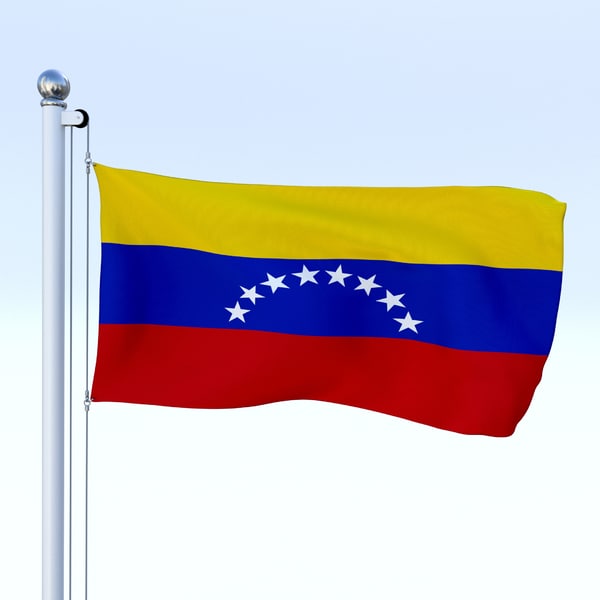 modelo 3d Bandera de Venezuela animada - TurboSquid 1091305