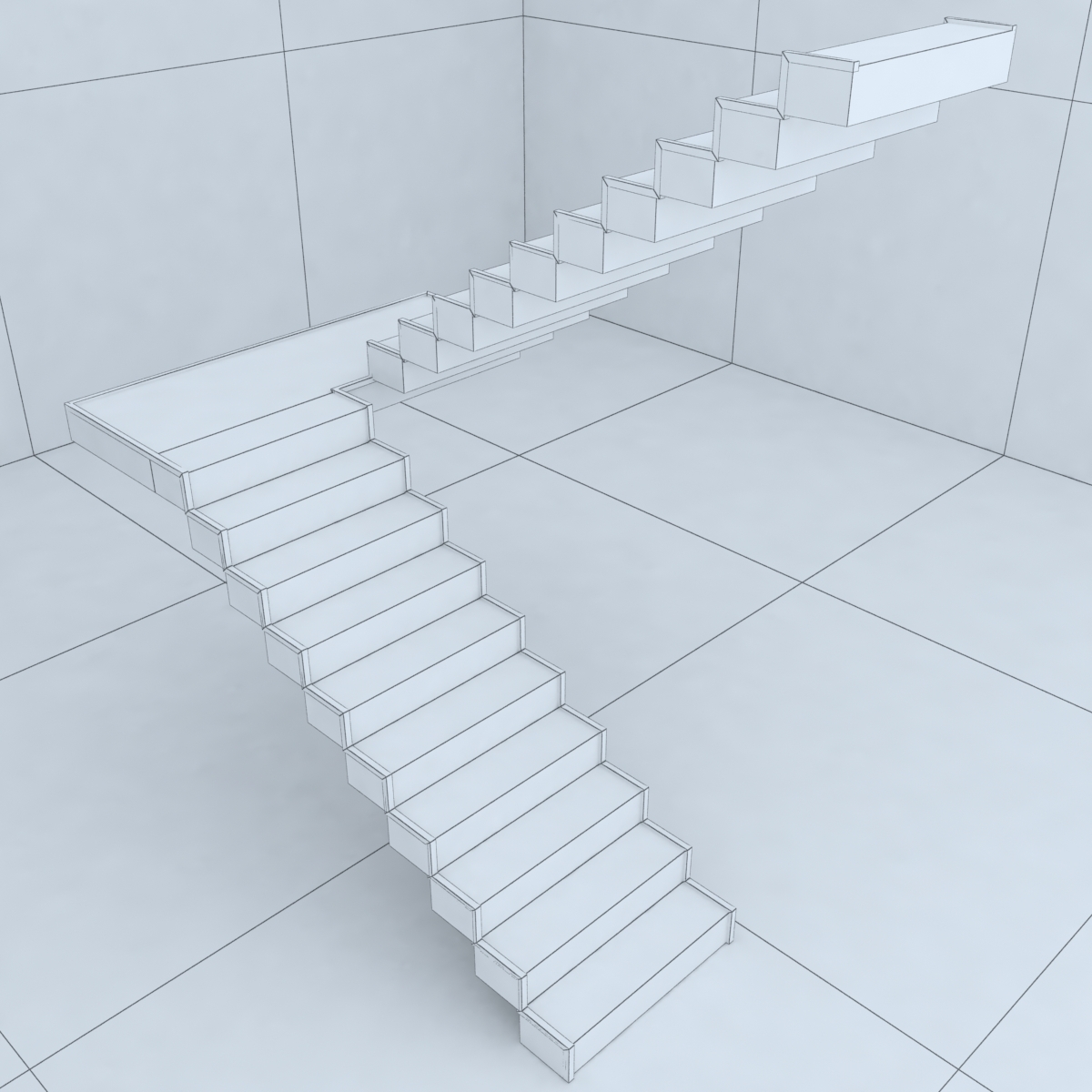 stairs architectural design 3d model