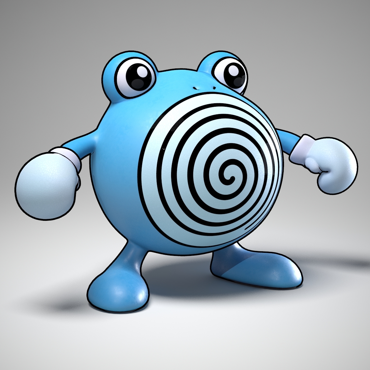 3d poliwhirl pokemon model