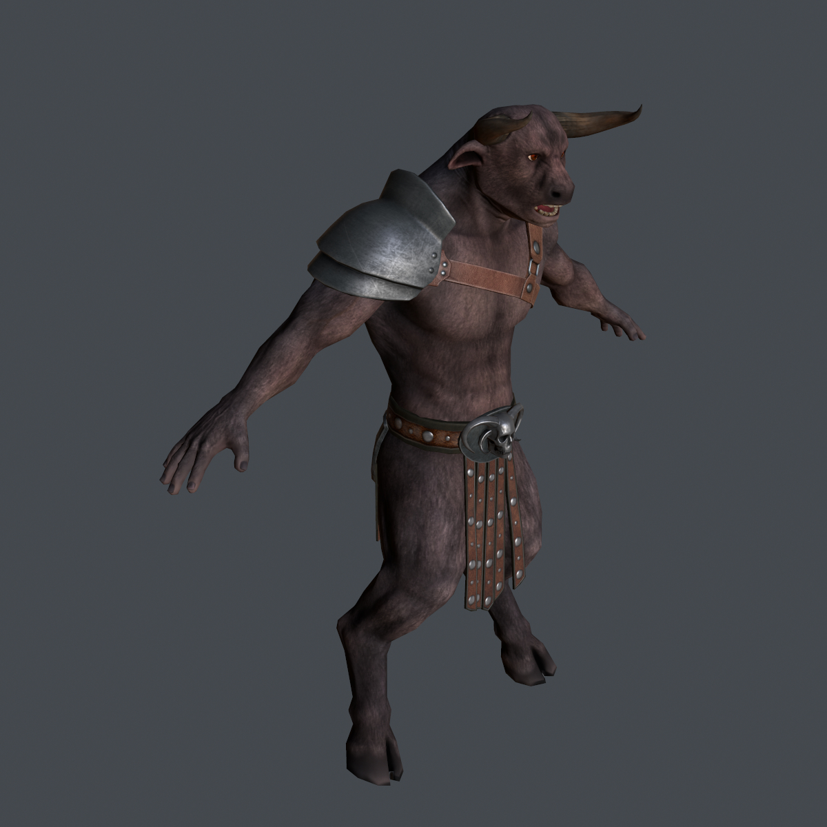 3d minotaur armor