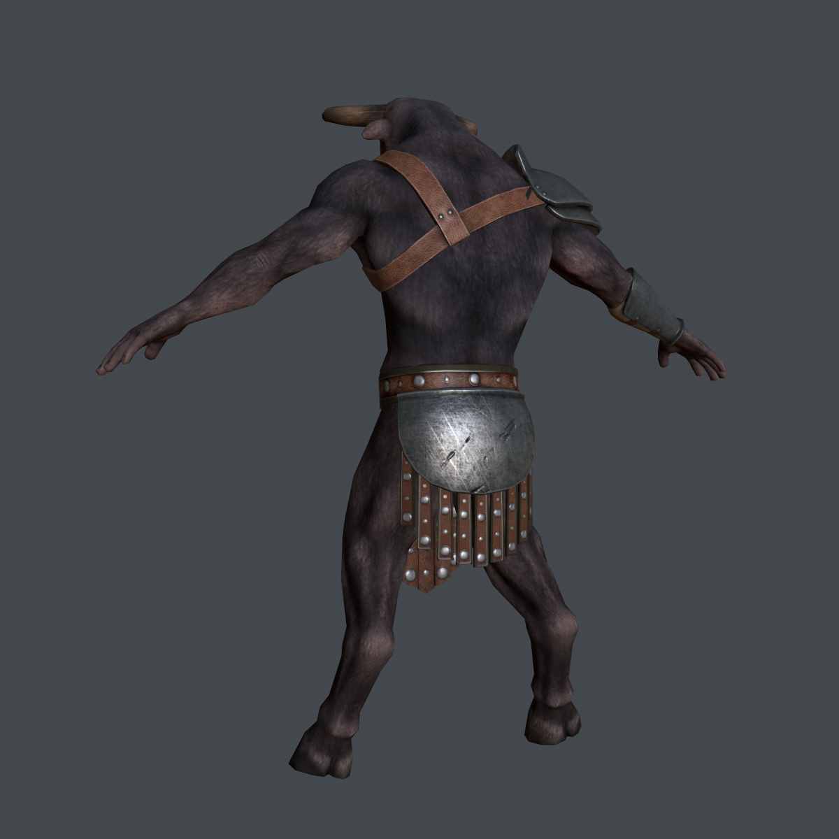 3d minotaur armor