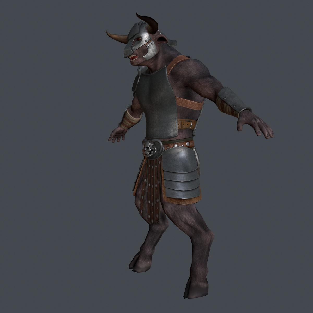 3d minotaur armor