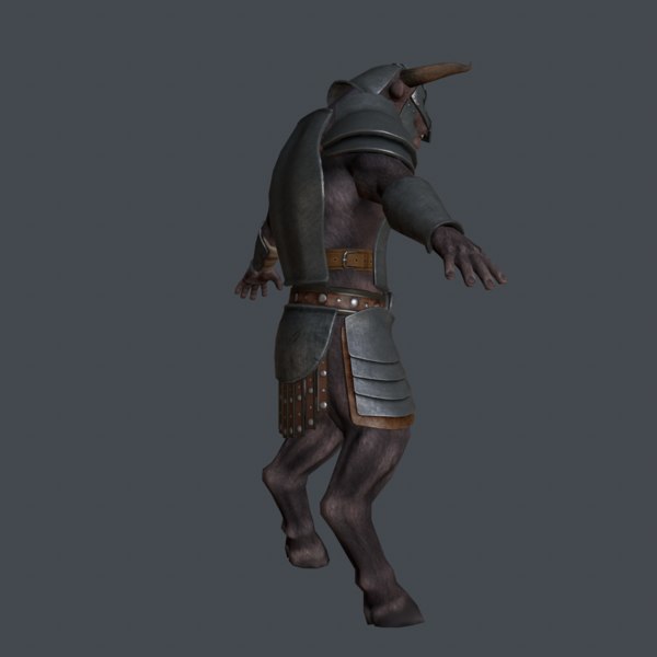 3d minotaur armor