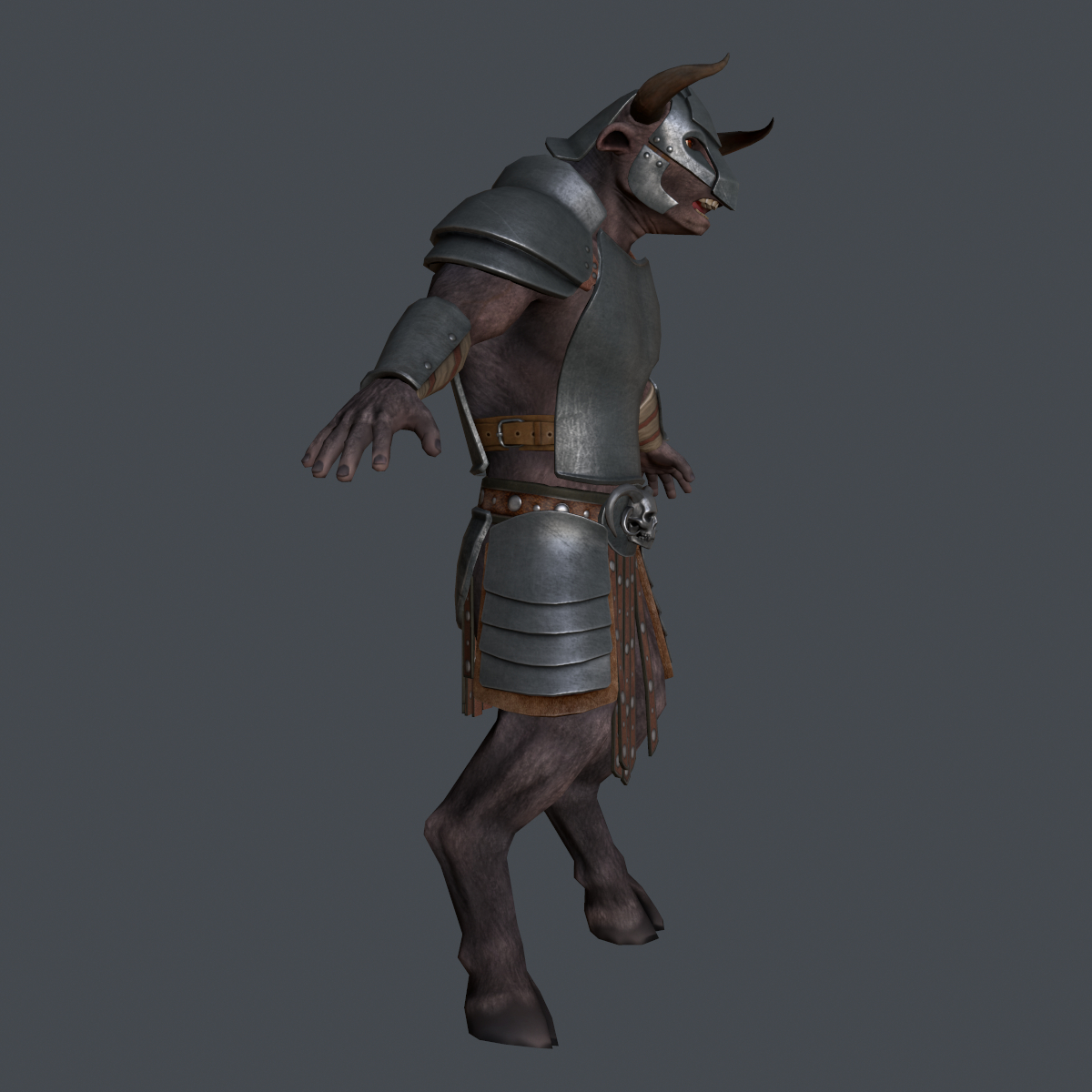 3d minotaur armor