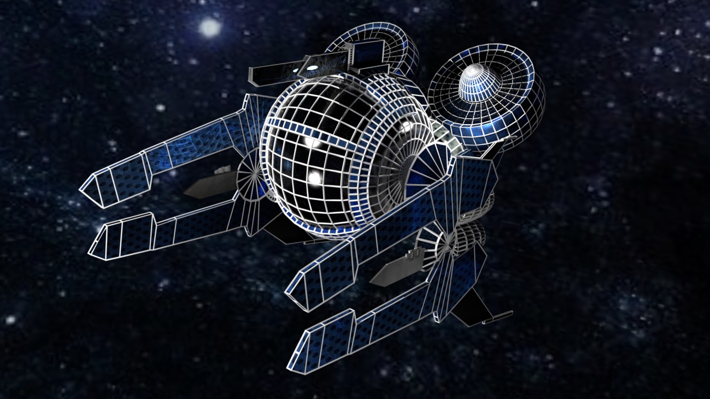 3d spaceship ship space