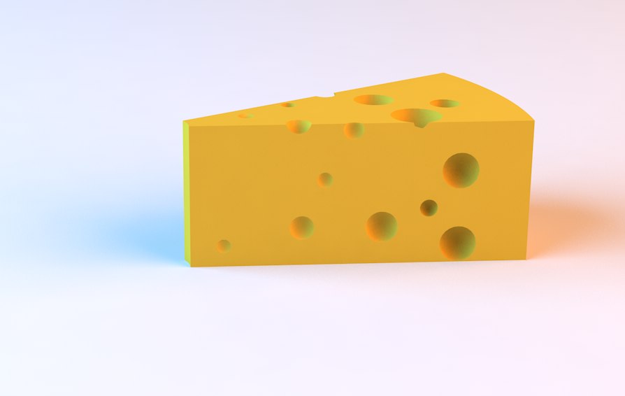 3d cheese model