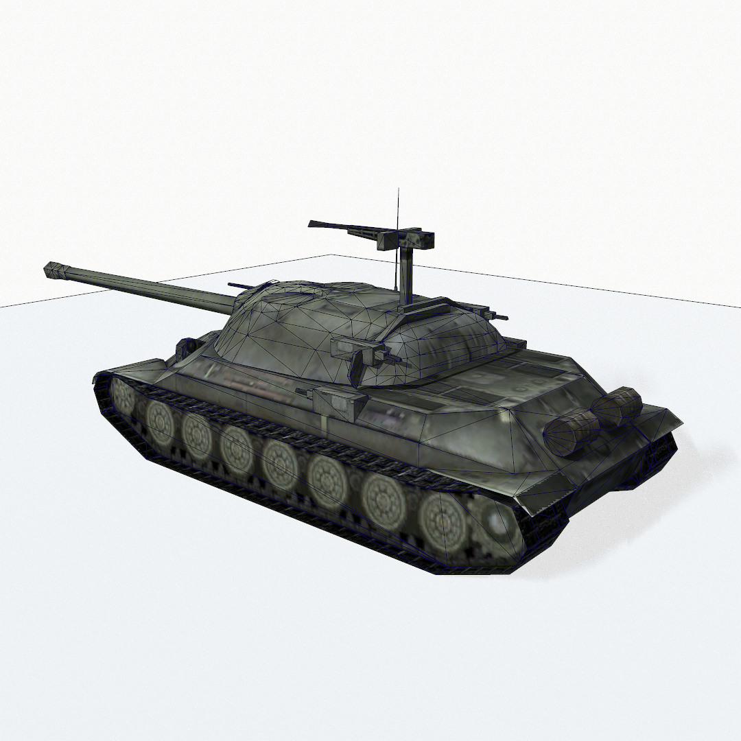 3d model is-7 heavy tank