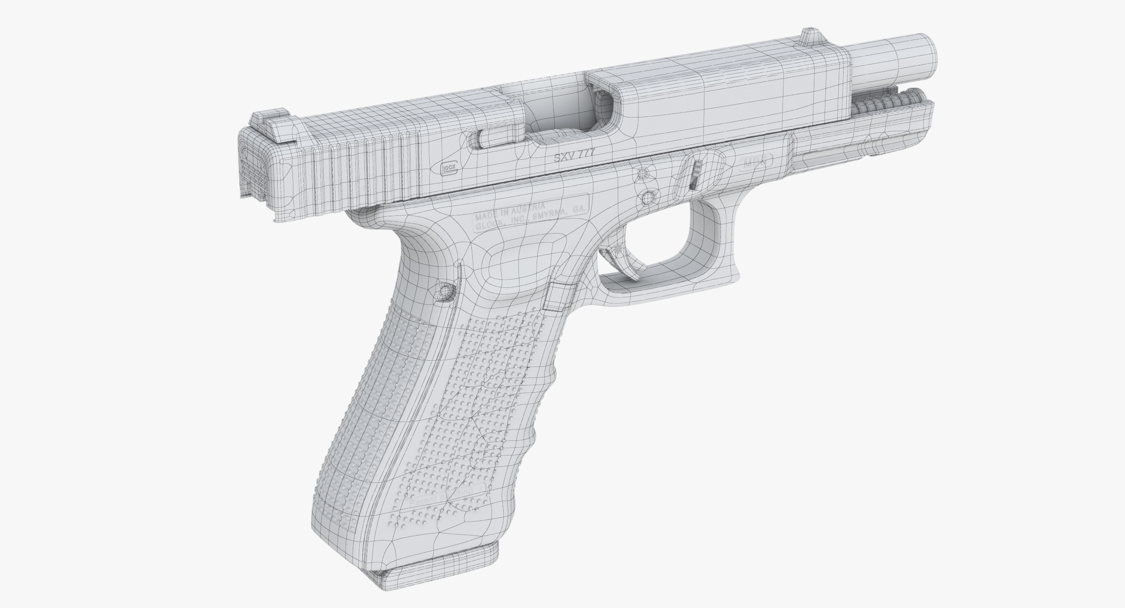 gun glock 17 gen 3d max